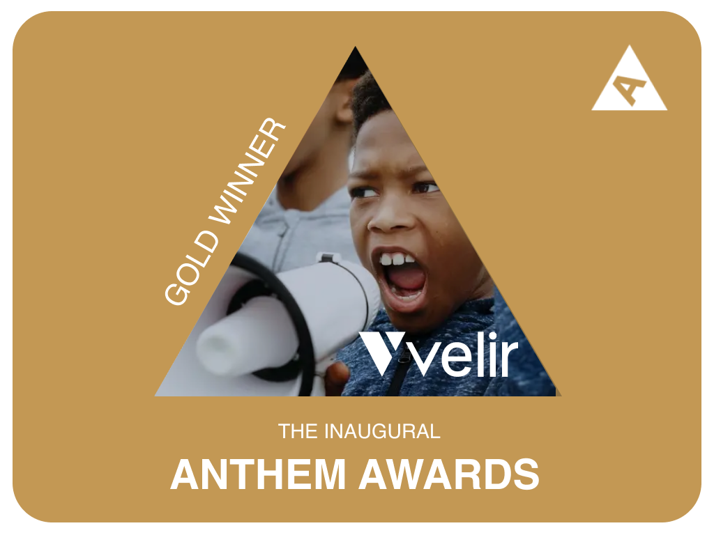 Velir Wins 2022 Gold Anthem Award for Accountable Now Work | Velir