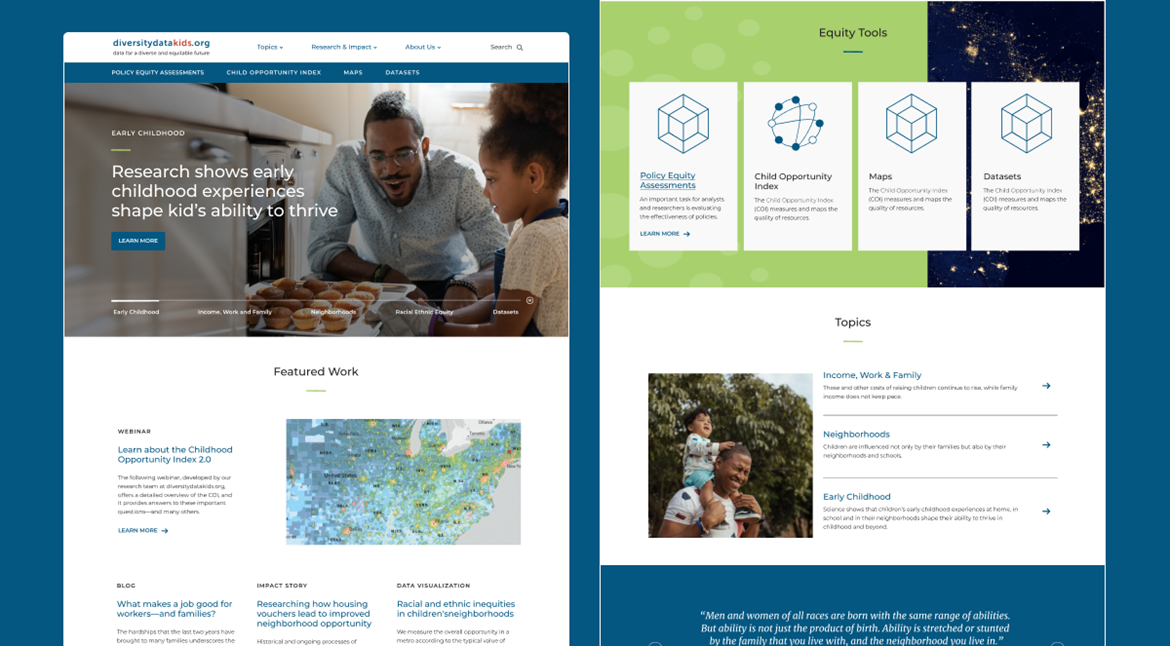 Showcasing Data with a Redesign of diversitydatakids.org | Velir